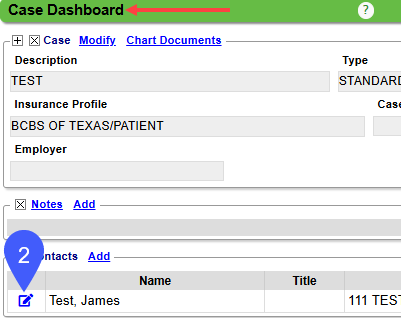 Add/Modify/Remove a Case Contact