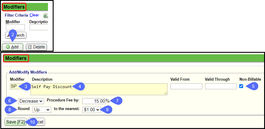 Apply a Self Pay Discount