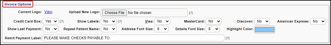 Statement/Invoice Profiles Setup