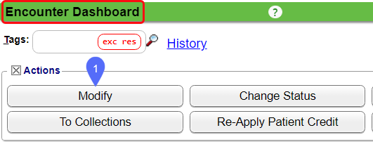 Enter an NDC Number to an Existing Encounter