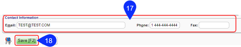 Add/Modify Service Facilities