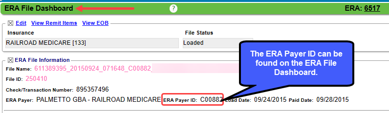 Add/Map an Insurance or Payer ID to an ERA