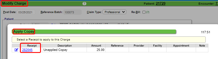 Apply Payments from a Receipt with Escrow Amounts