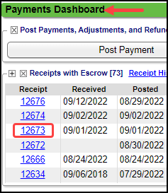 Delete or Modify a Receipt