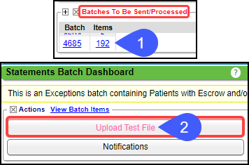 Statement Test Batch and Proof